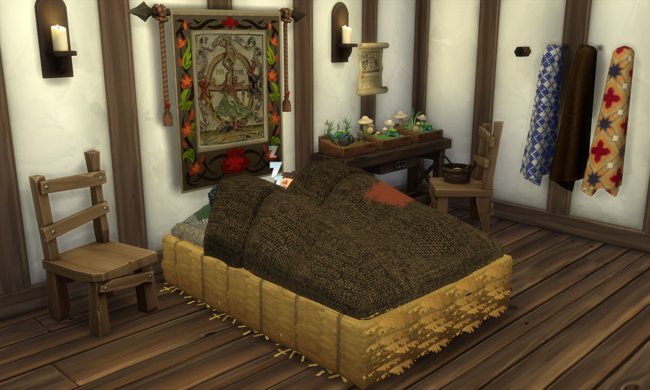 Medieval - Historical - Straw Peasant Bed nº02 - Gallery - The Sims 4 ...