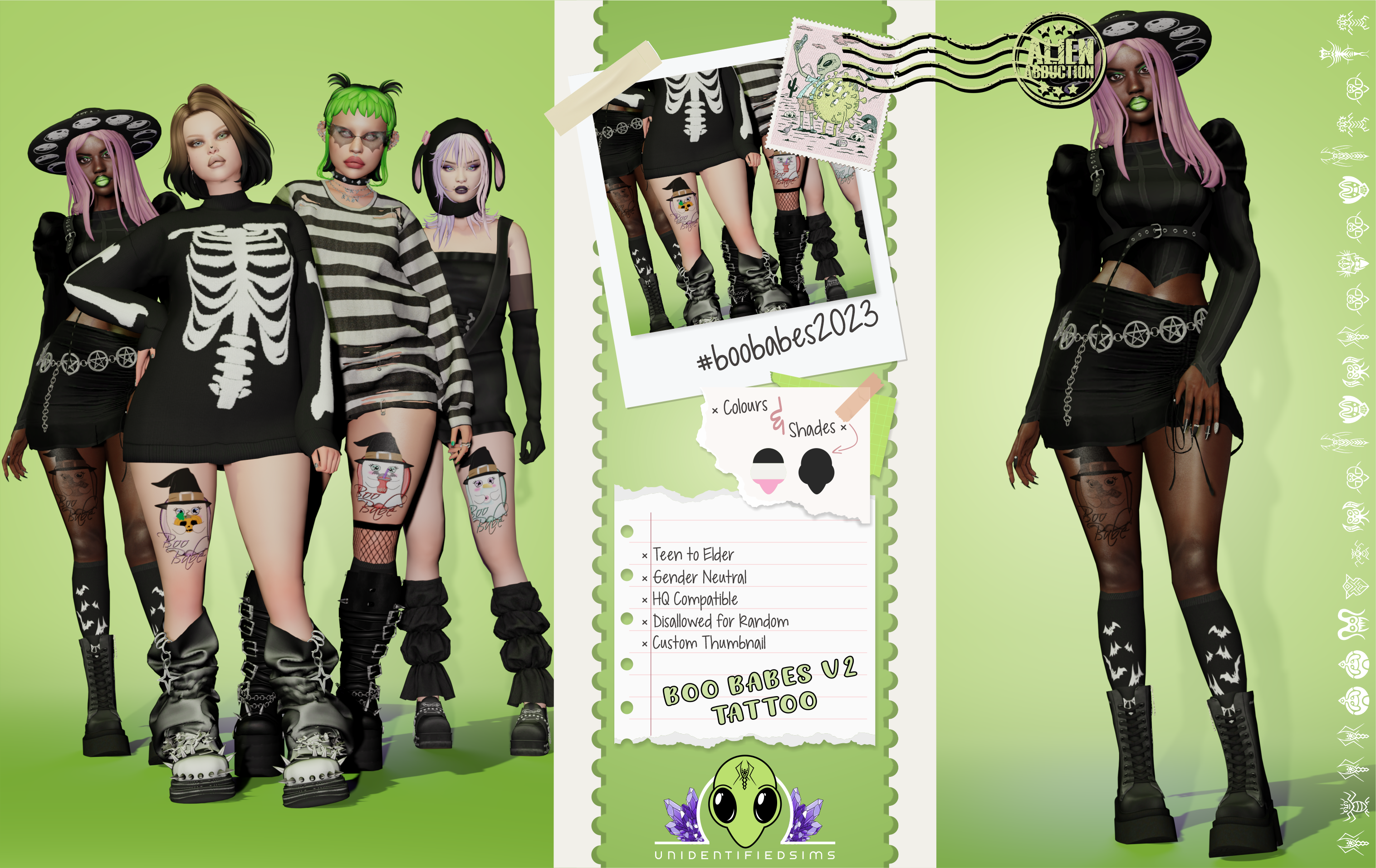 Boo Babe V2 Tattoo - Gallery - The Sims 4 Create a Sim - CurseForge