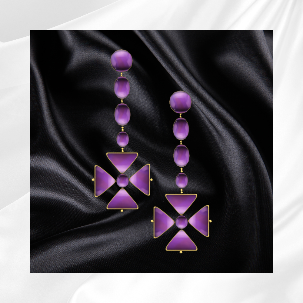 Amethyst earrings - Gallery - The Sims 4 Create a Sim - CurseForge