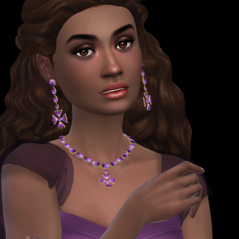 Amethyst earrings - Gallery - The Sims 4 Create a Sim - CurseForge