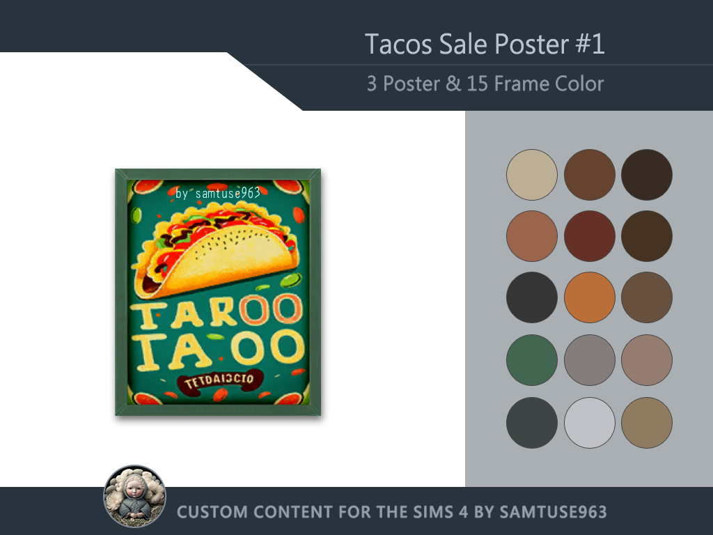 Tacos Sale Poster #1 Samtuse963 - Gallery - The Sims 4 Build / Buy ...