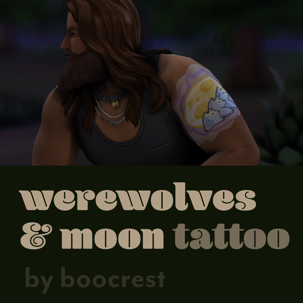Werewolves + Moon Upper Arm Tattoo - Gallery - The Sims 4 Create a Sim ...