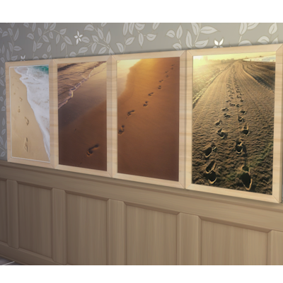 Footprints In The Sand Painting - Gallery - The Sims 4 Build / Buy ...