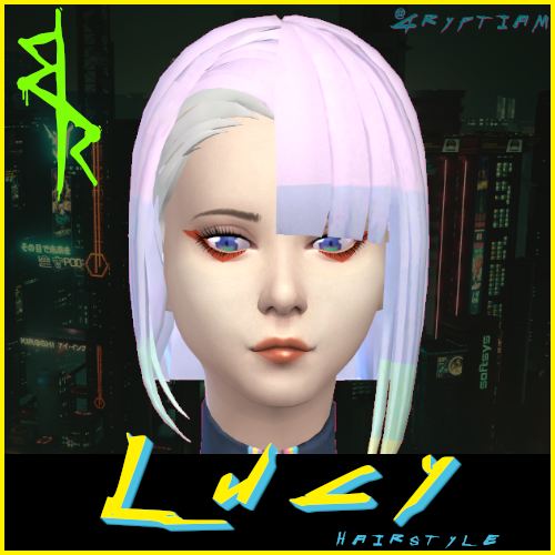 Lucy - Edgerunners hairstyle - Gallery - The Sims 4 Create a Sim ...