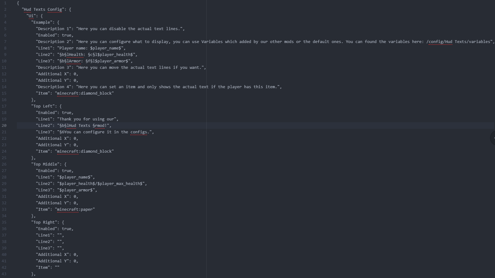 Hud Texts - Minecraft Mods - CurseForge