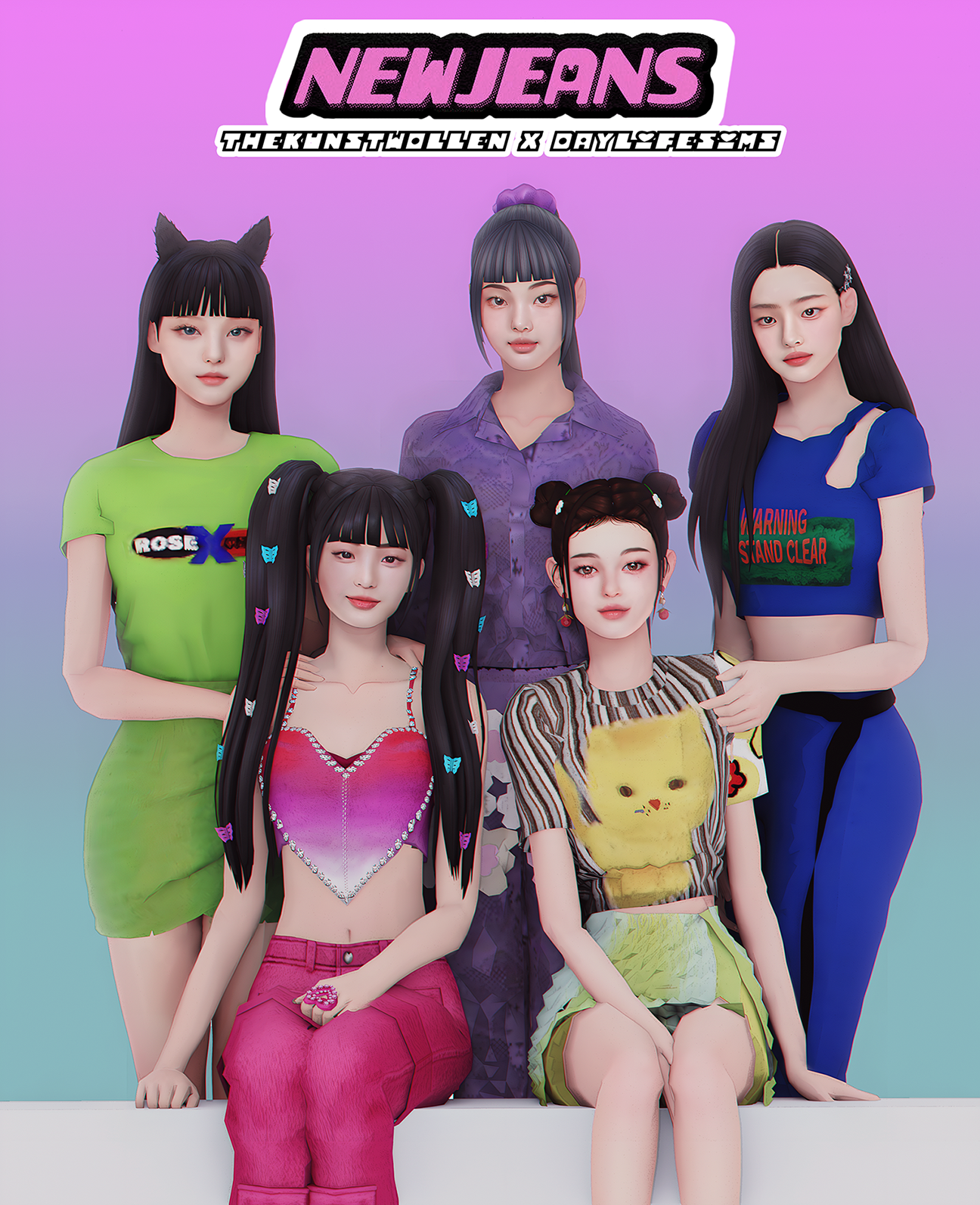 Hanni hair set - Gallery - The Sims 4 Create a Sim - CurseForge