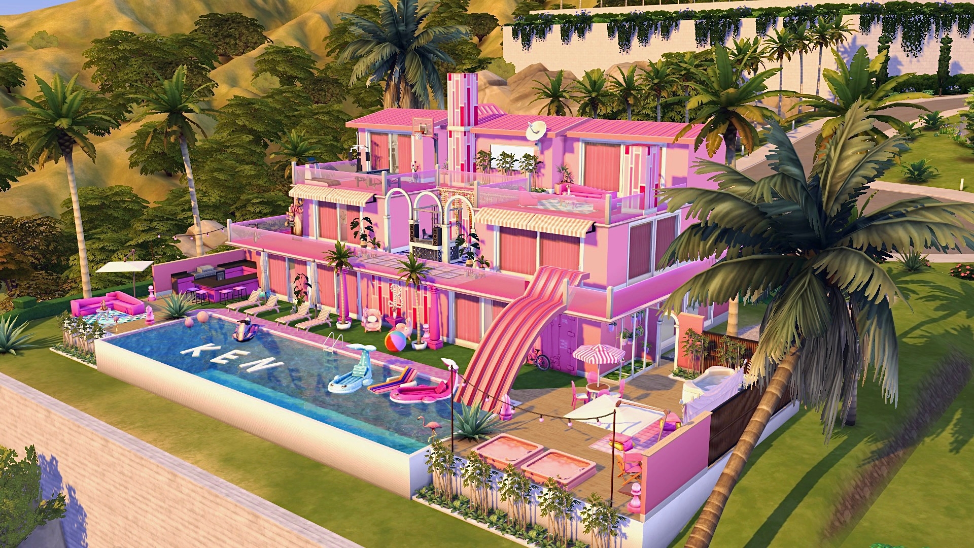 Doll Malibu Dreamhouse | No CC - Gallery - The Sims 4 Rooms / Lots ...