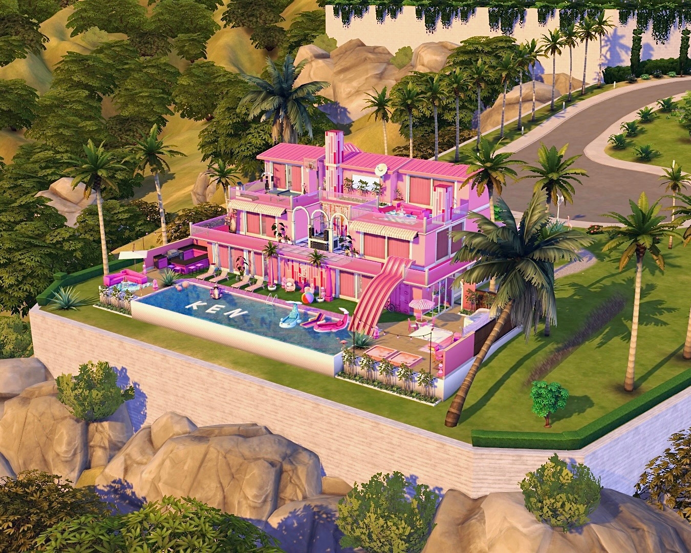 Doll Malibu Dreamhouse | No CC - Gallery - The Sims 4 Rooms / Lots ...