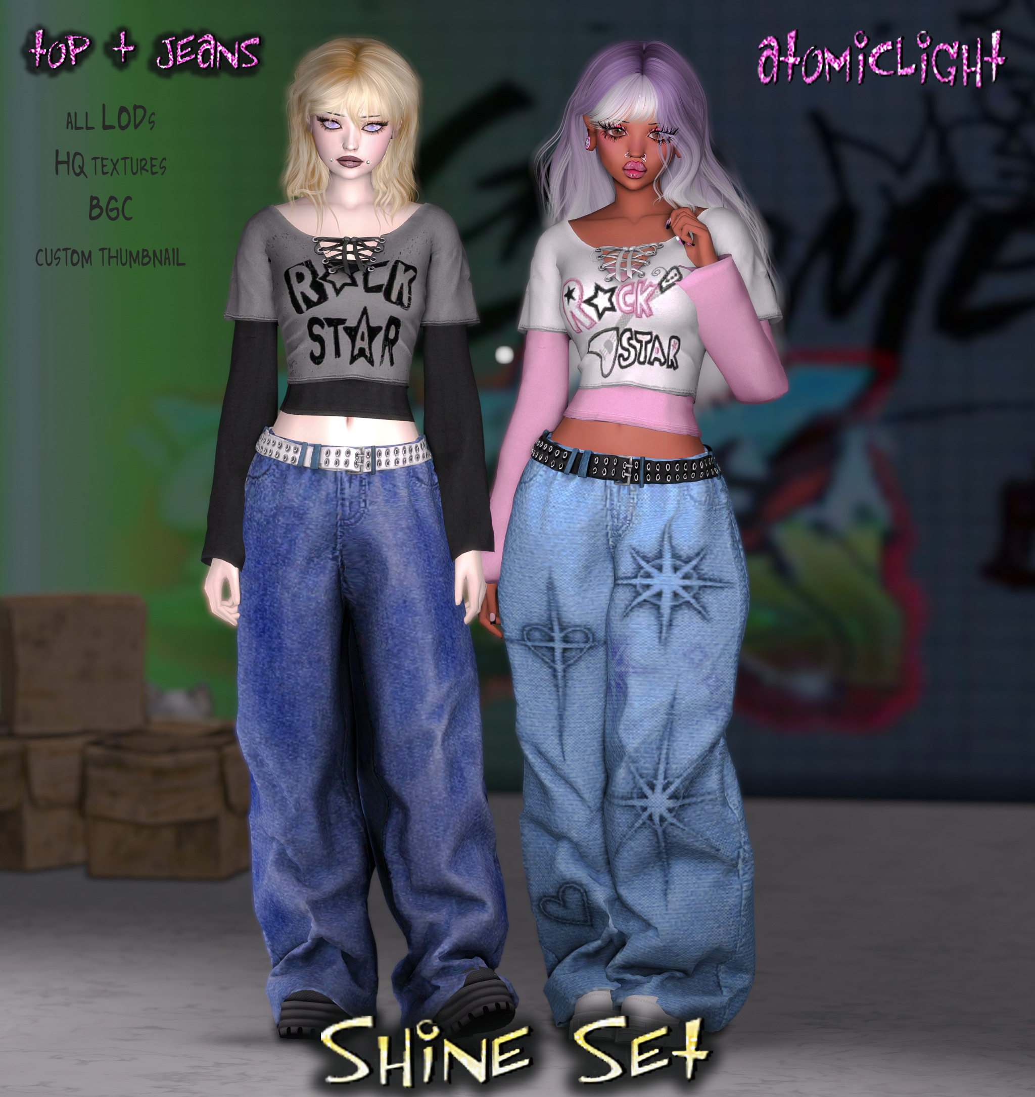 Shine Jeans - Gallery - The Sims 4 Create a Sim - CurseForge