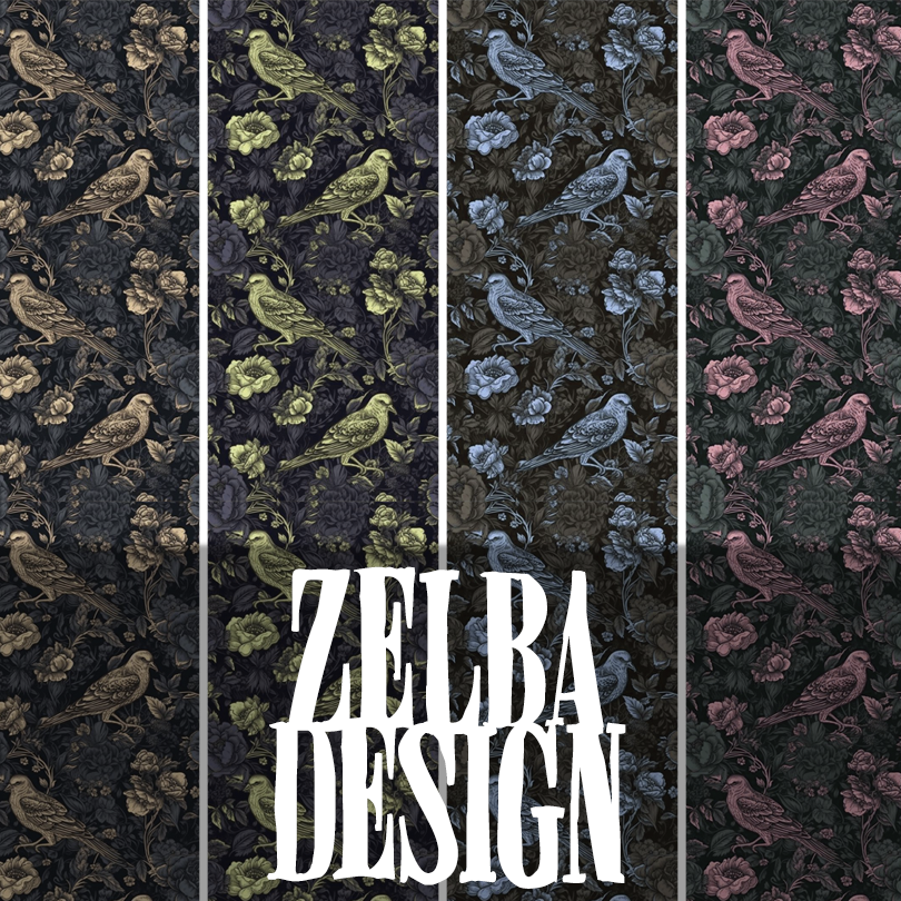 Dark Academia Wallpaper - Zelba Design - Gallery - The Sims 4 Build ...