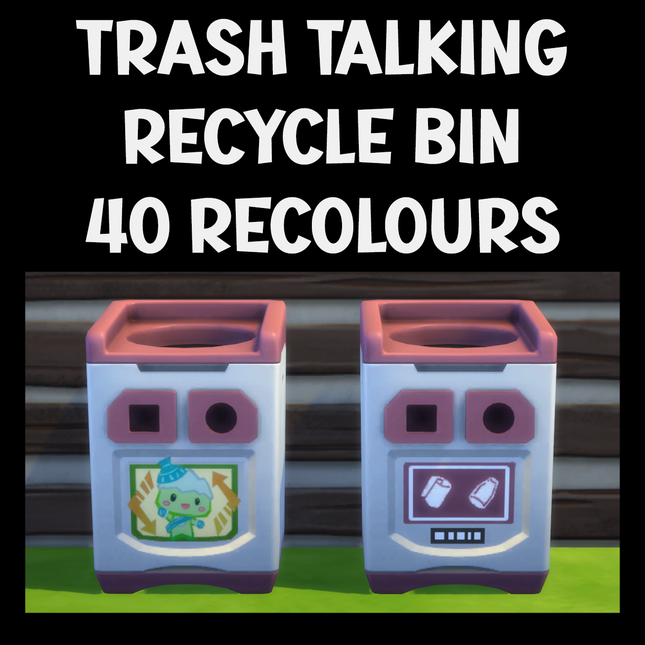 Trash Talking Recycle Bin Recolours - Gallery - The Sims 4 Build / Buy ...
