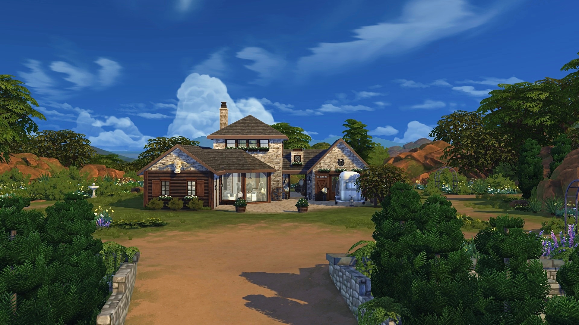 Horse Ranch Home | No CC - Gallery - The Sims 4 Rooms / Lots - CurseForge