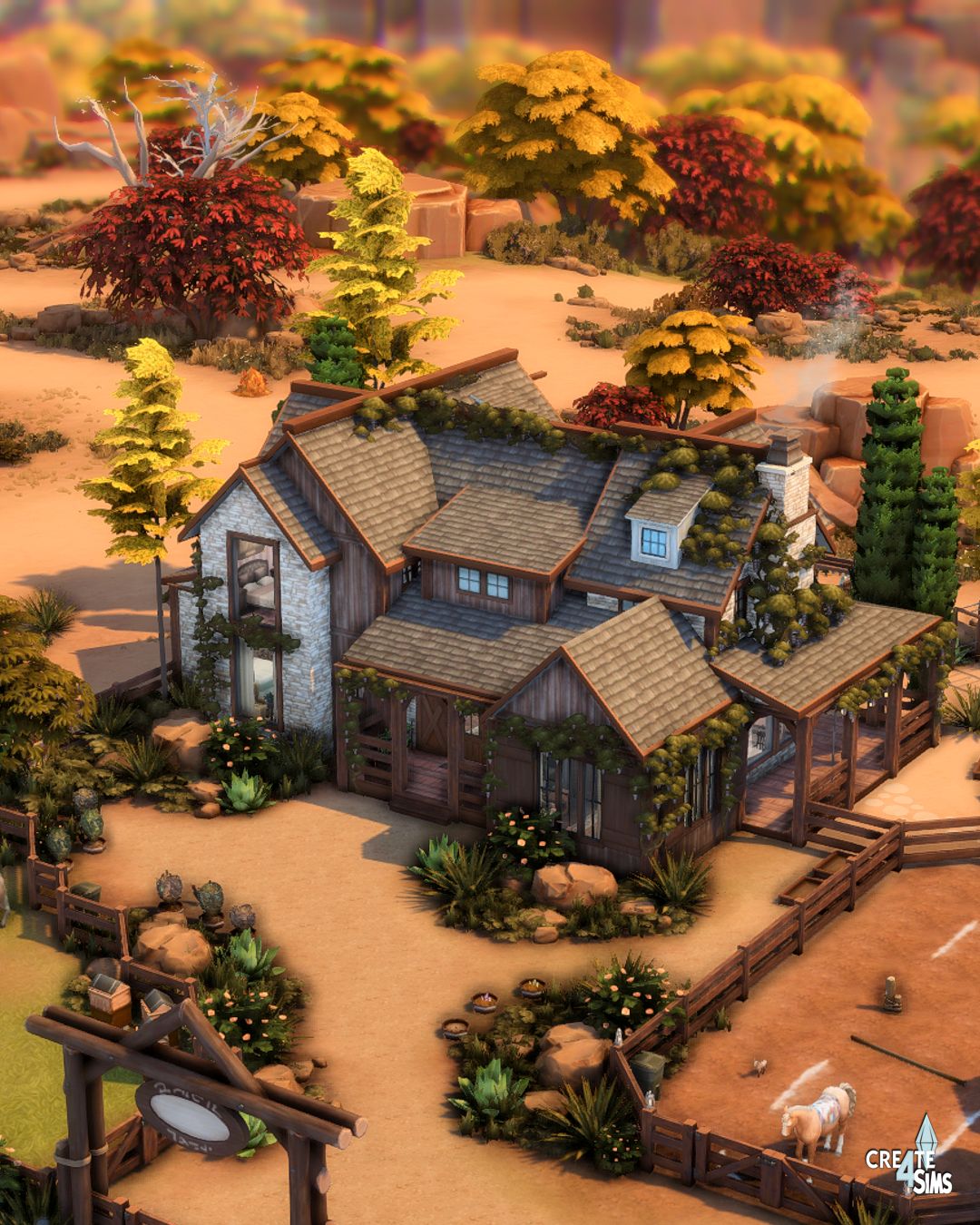 Chestnut Farmhouse - Gallery - The Sims 4 Rooms / Lots - CurseForge