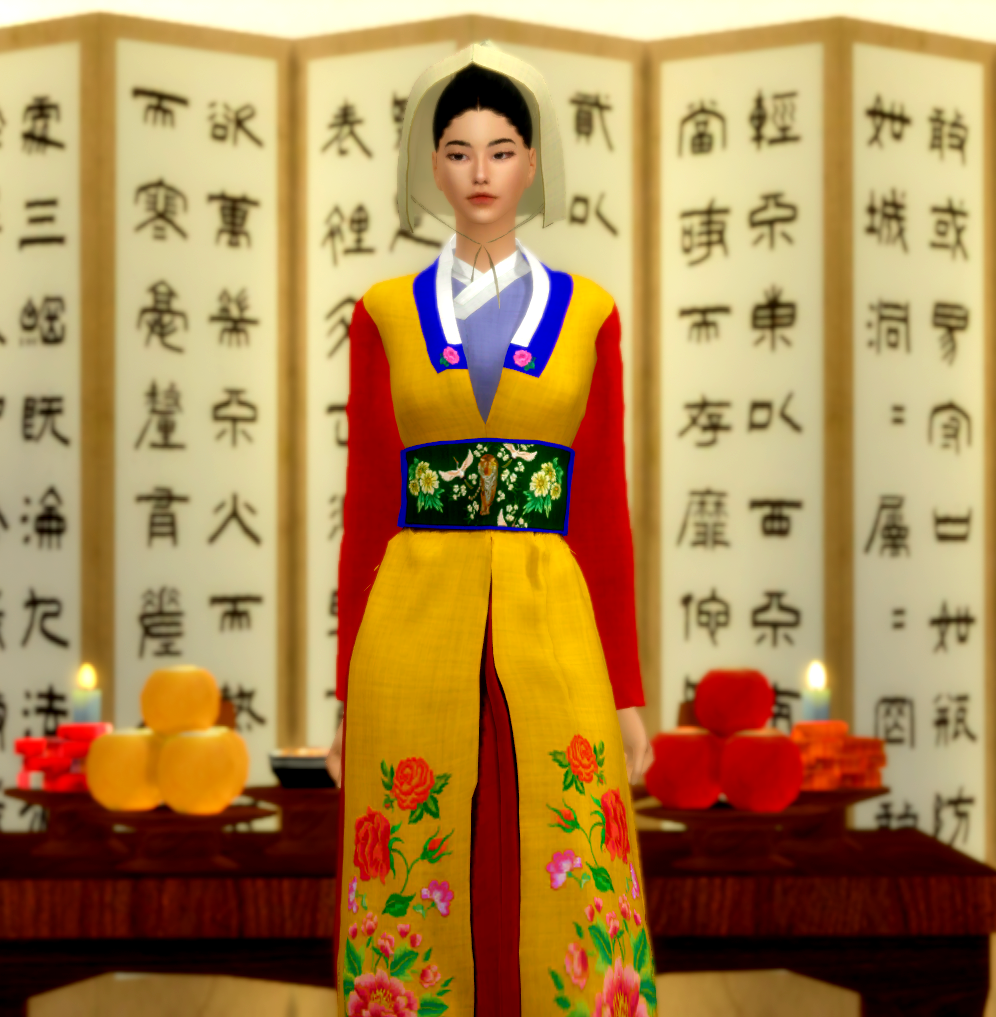 [simna] Mudang (Korean Shaman) Hanbok Set - Gallery - The Sims 4 Create ...