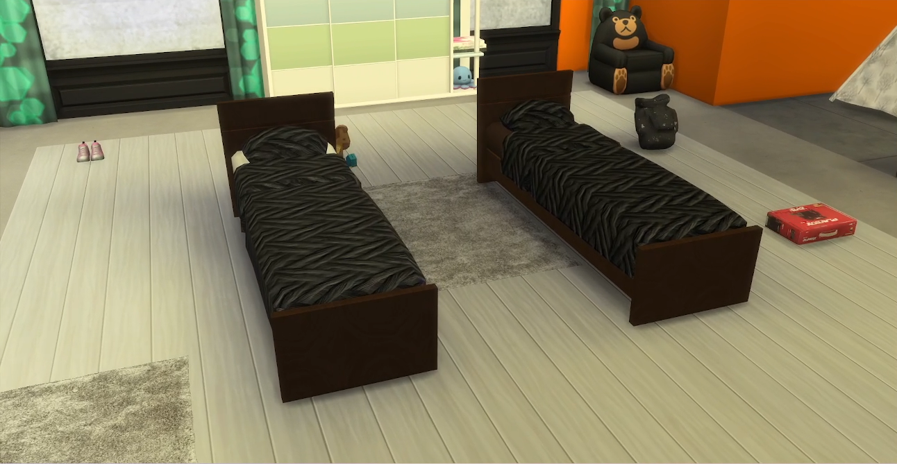 Single Bed with Knit Comforter - Gallery - The Sims 4 Build / Buy ...