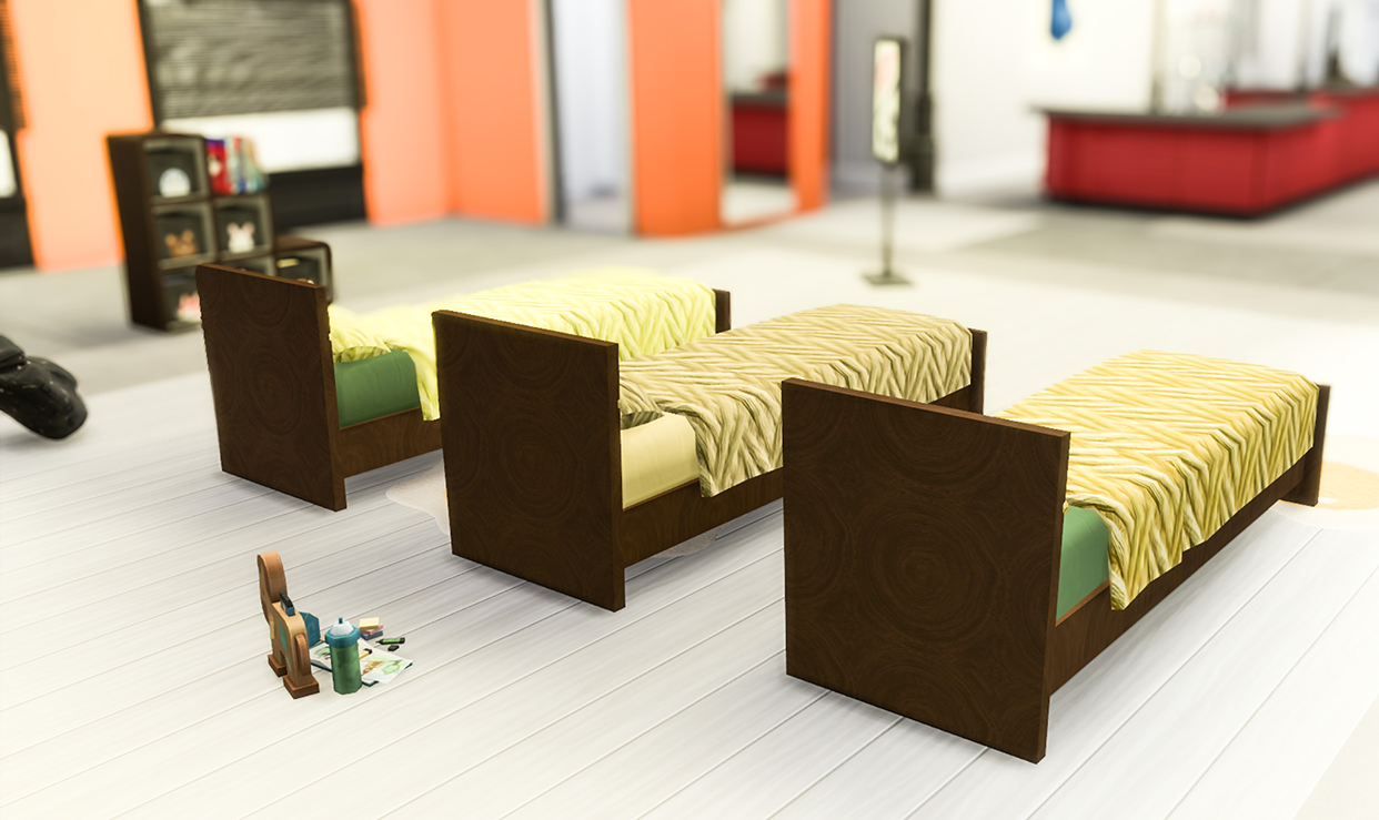 Single Bed with Knit Comforter - Gallery - The Sims 4 Build / Buy ...