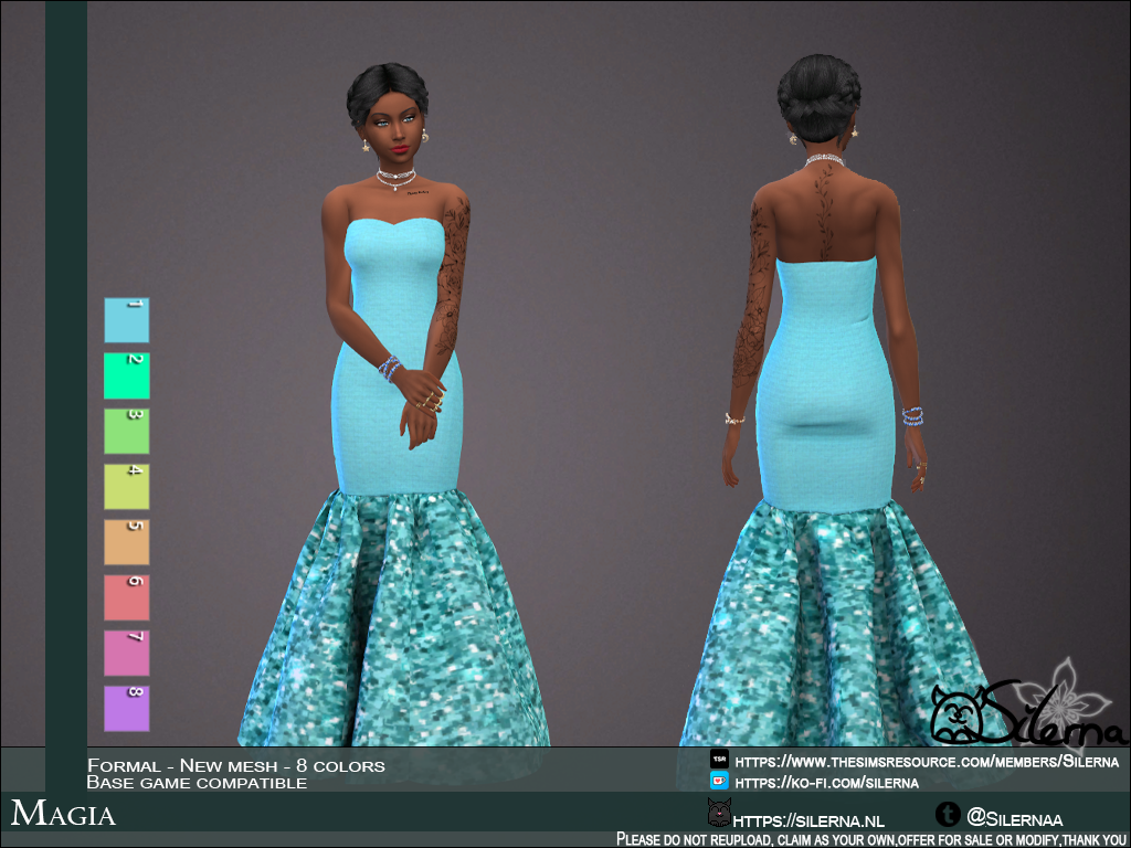 Magia Gown - Gallery - The Sims 4 Create a Sim - CurseForge