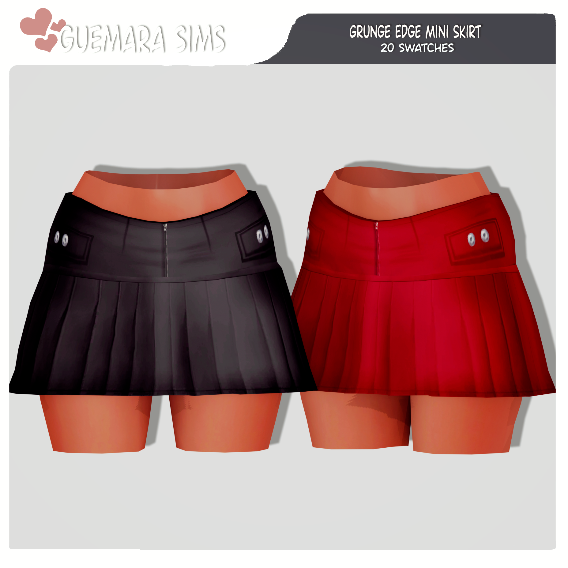 Grunge Edge Mini Skirt - Screenshots - The Sims 4 Create a Sim - CurseForge
