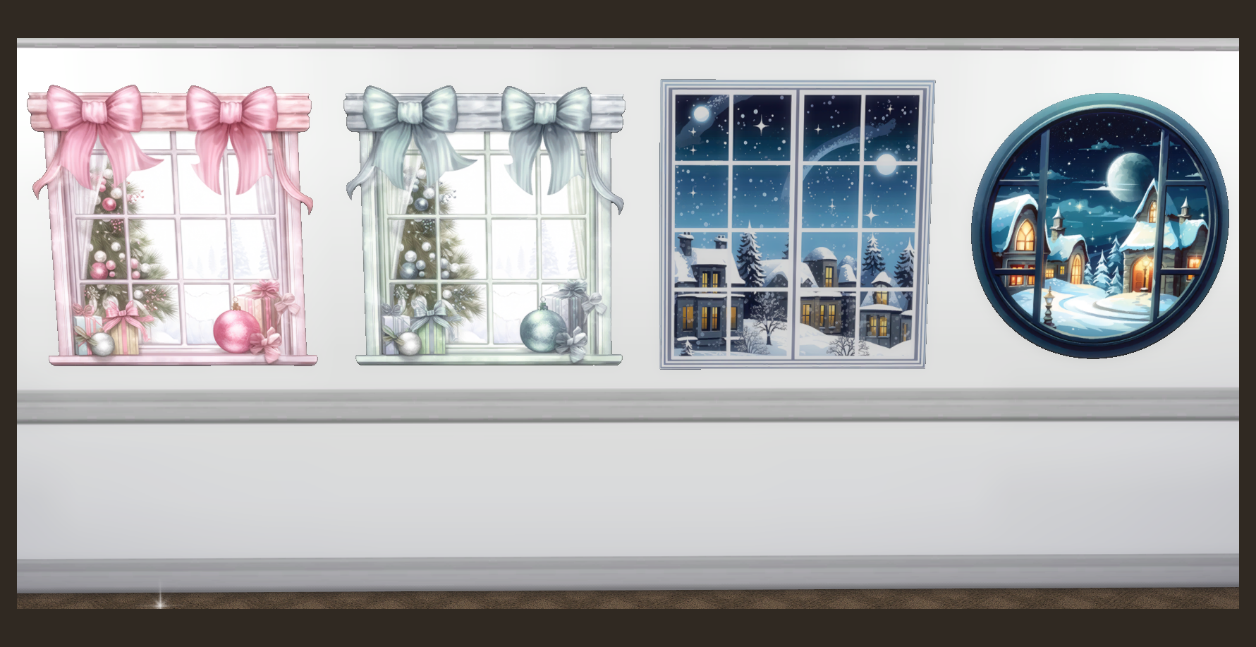 Winter Window Wall Decals - Gallery - The Sims 4 Build / Buy - CurseForge