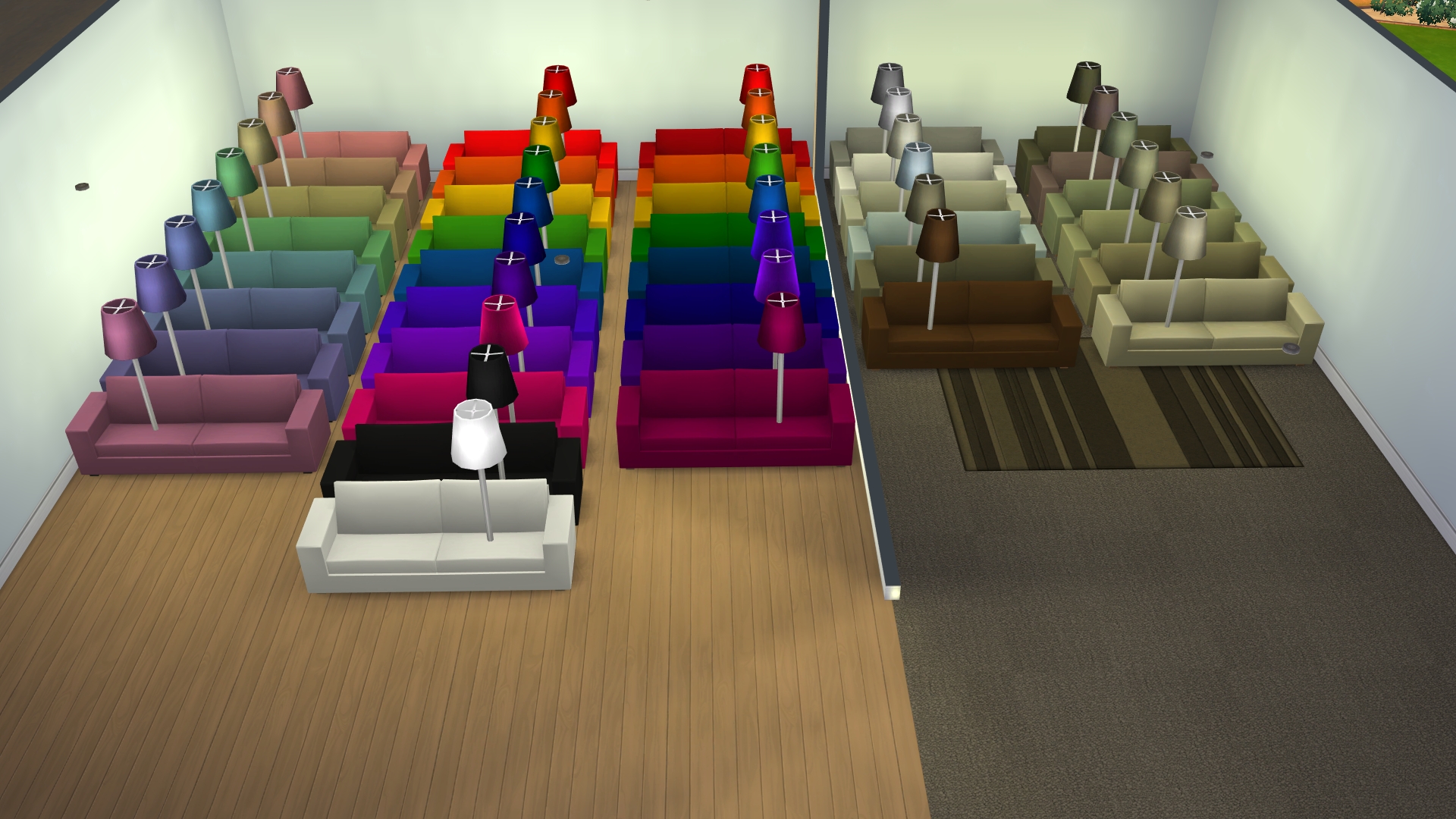 Base Game Living Room set recolors - The Sims 4 Build / Buy - CurseForge