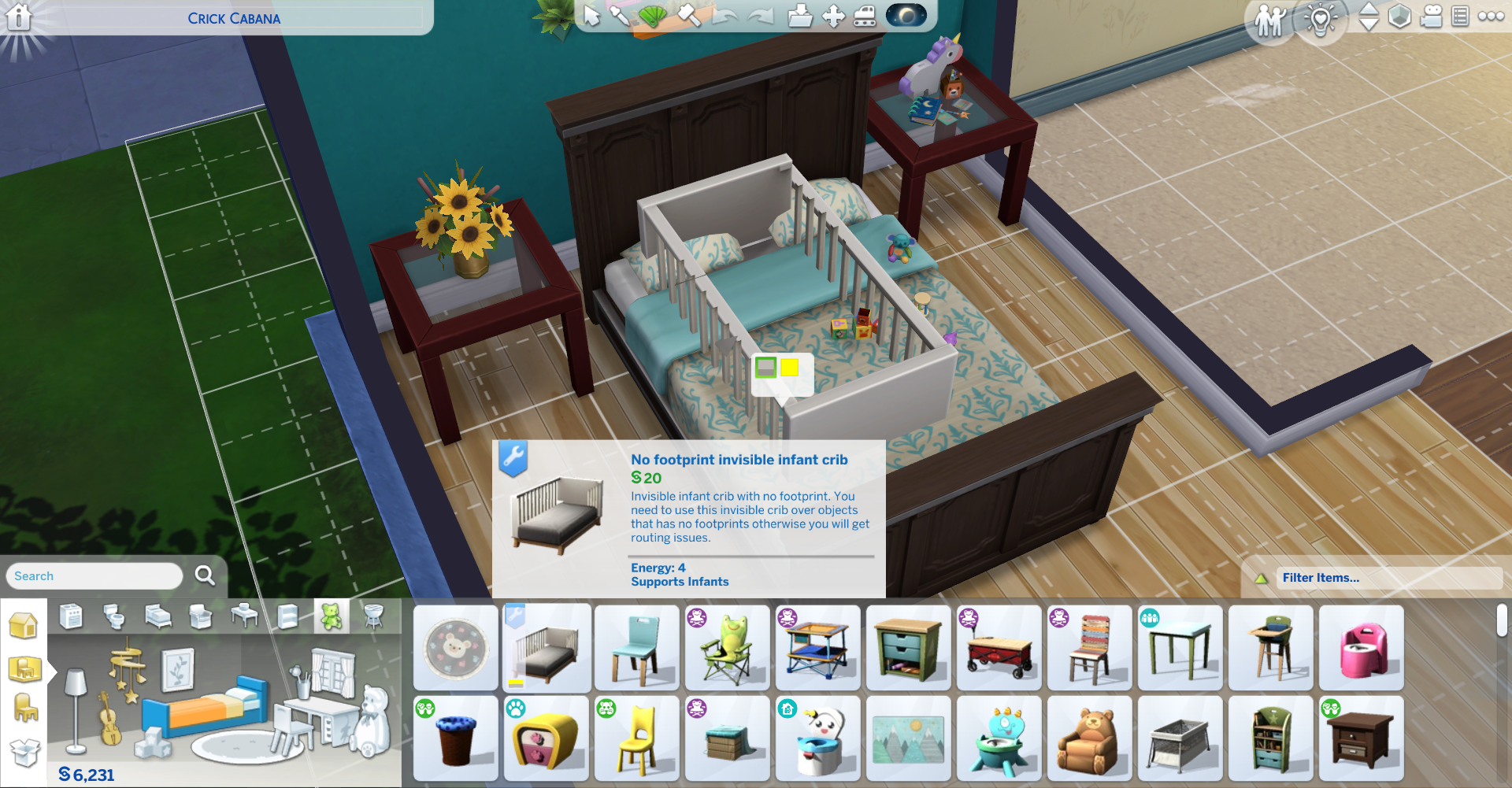No footprint invisible infant crib - Gallery - The Sims 4 Build / Buy ...