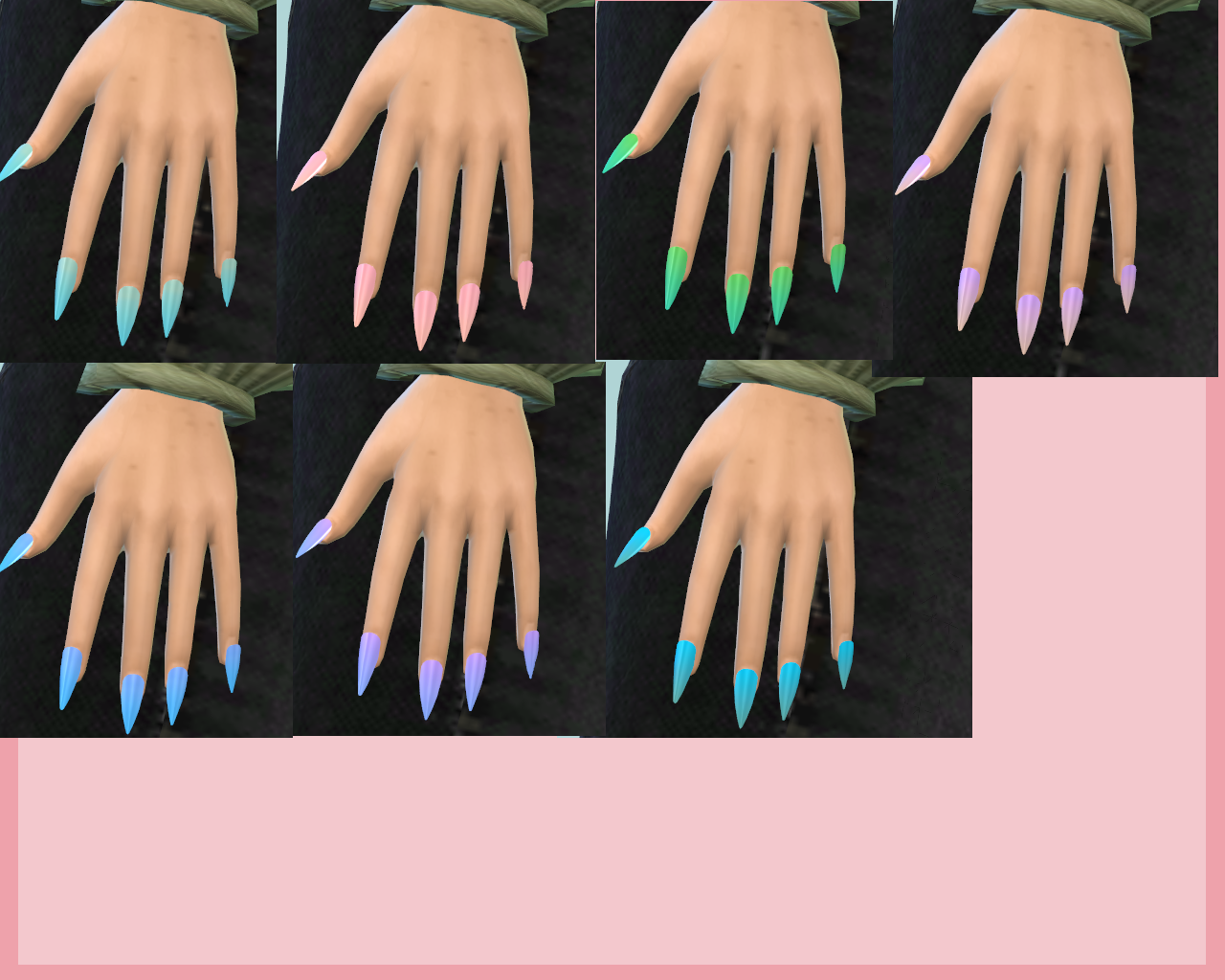 Nymphs-Sunset Nails set - Gallery - The Sims 4 Create a Sim - CurseForge