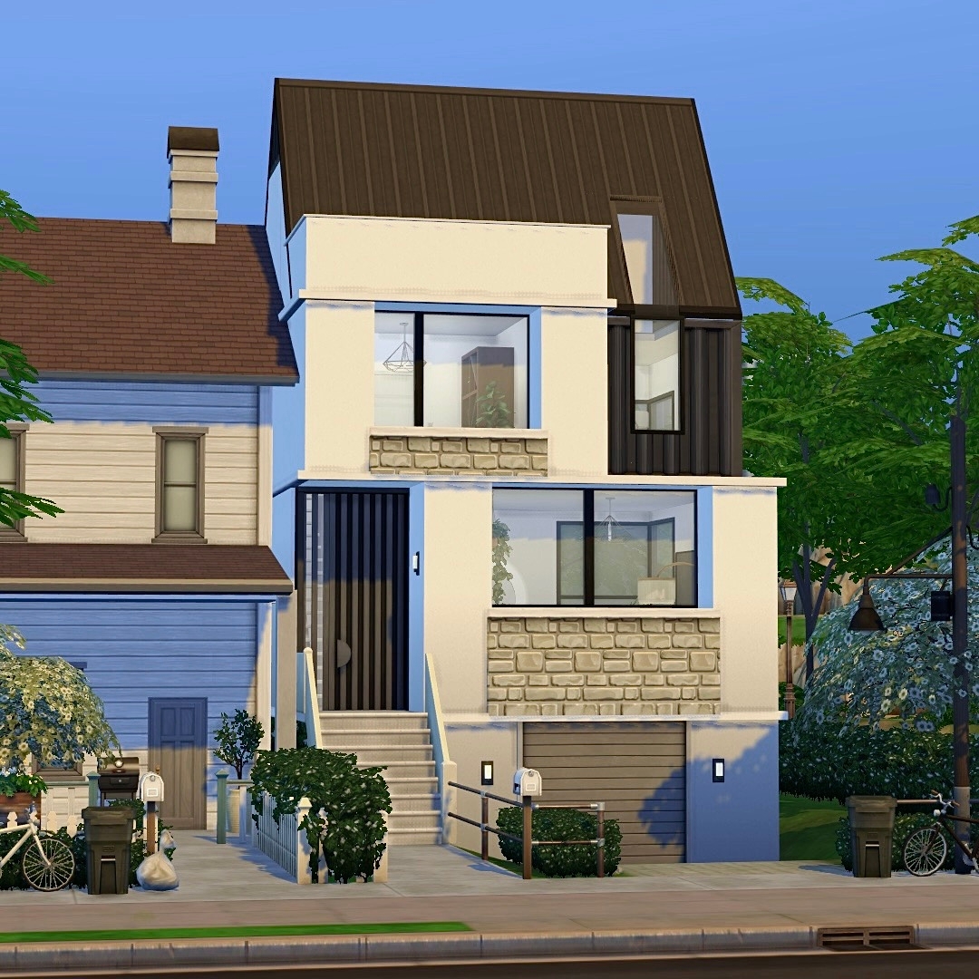 Modern three-story house | No CC - Gallery - The Sims 4 Rooms / Lots ...