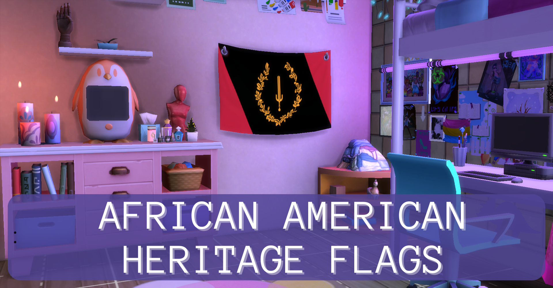 African American Heritage pride flags - Gallery - The Sims 4 Build ...
