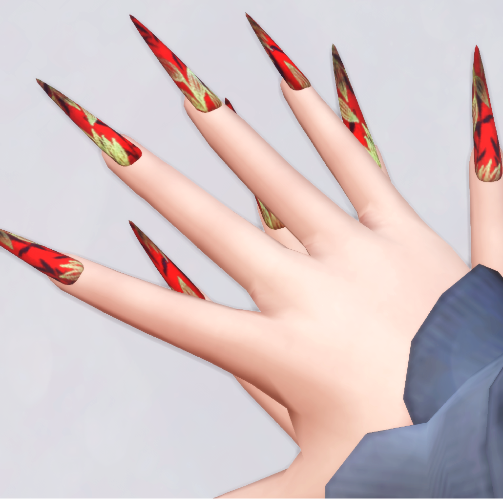 Autumn Nails Set N014 - Gallery - The Sims 4 Create a Sim - CurseForge