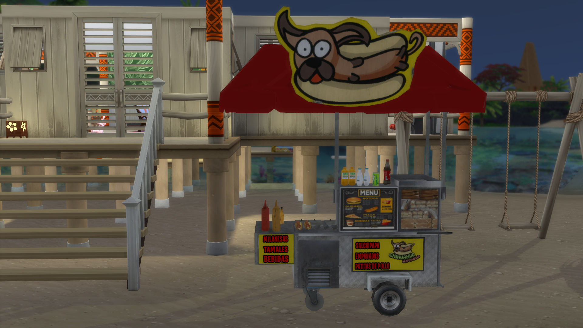 Latin market stall Screenshots - Build / Buy - The Sims 4