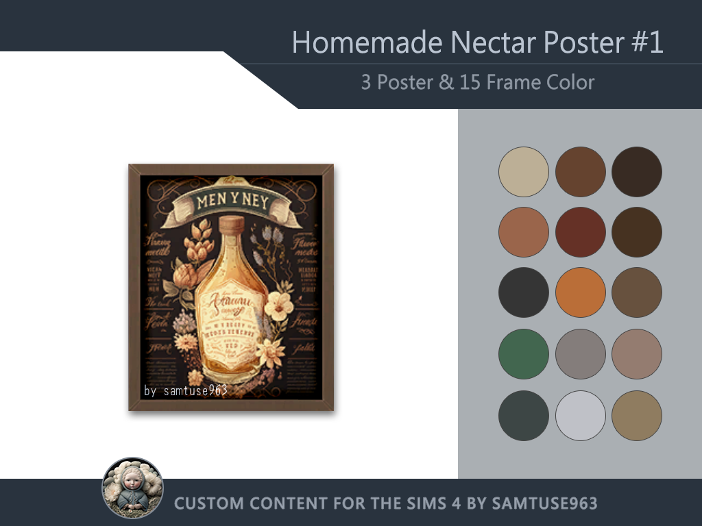 Homemade Nectar Poster Frame #1 Samtuse963 - The Sims 4 Build / Buy ...