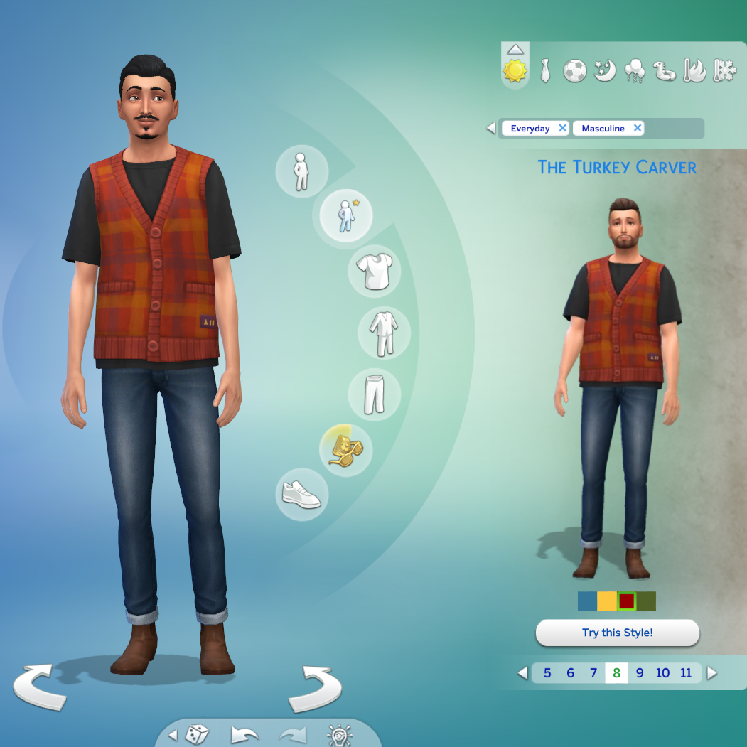 Custom Styled Look: The Turkey Carver - Gallery - The Sims 4 Create a ...