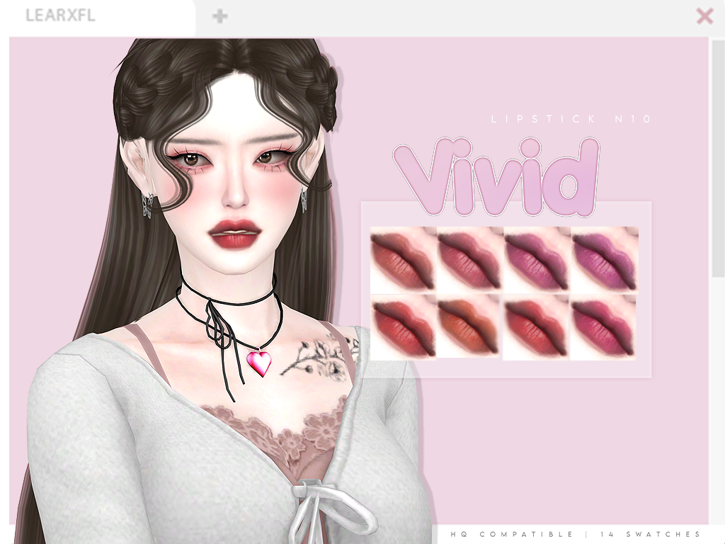 [Learxfl] Vivid Lipstick - Gallery - The Sims 4 Create a Sim - CurseForge