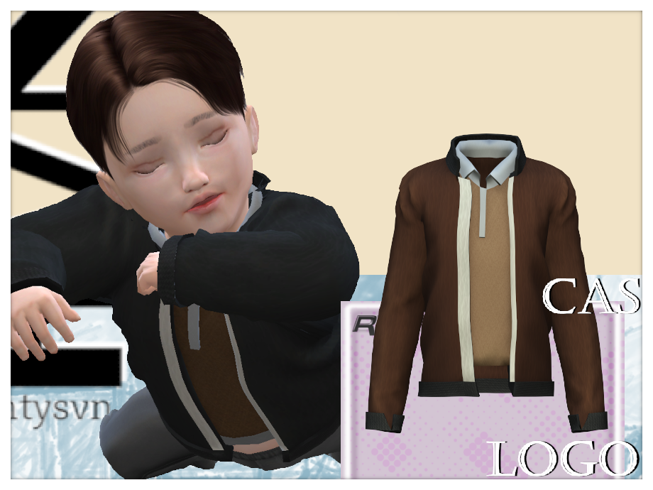 Infants Open Leather Jacket with Polo Undershirt - Screenshots - The ...