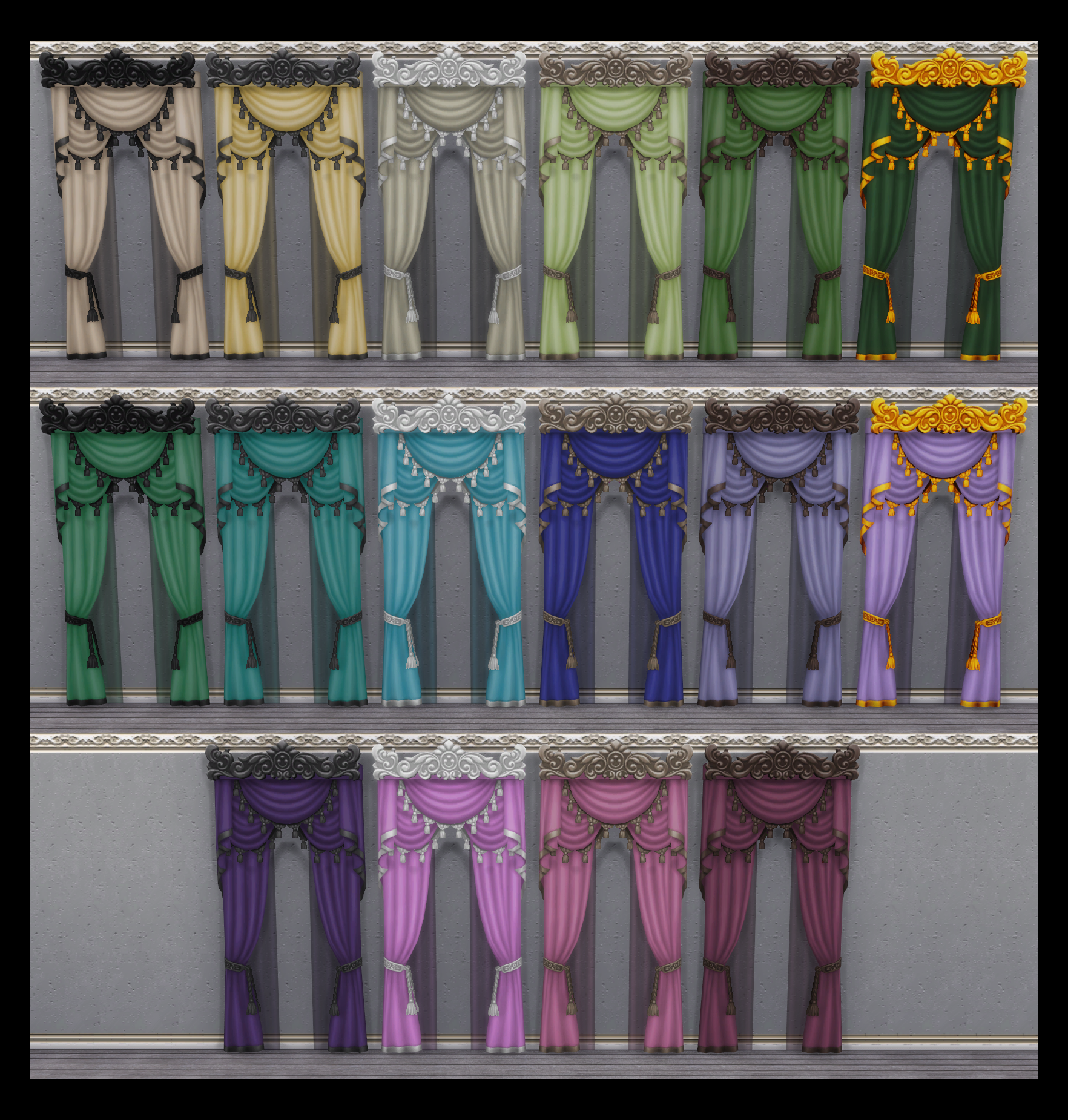 Royal Valance and Drapery Set Recolours - Get Famous - Gallery - The ...