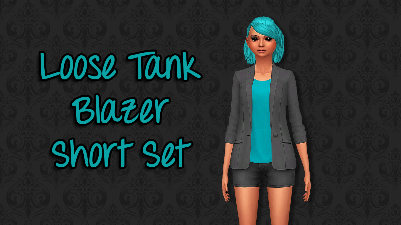 Loose Tank Blazer Short Set - Gallery - The Sims 4 Create a Sim ...