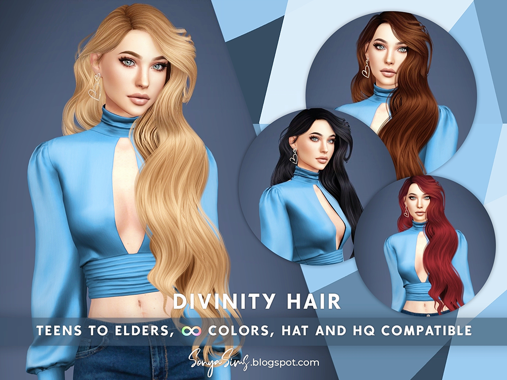 SONYASIMS - DIVINITY HAIR - The Sims 4 Create a Sim - CurseForge