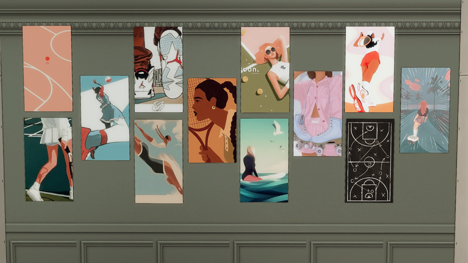 SPORTS POSTERS - Screenshots - The Sims 4 Build / Buy - CurseForge