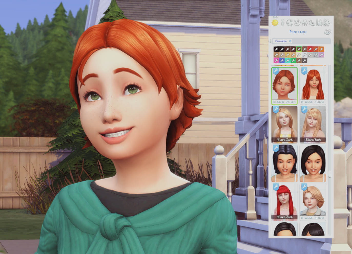 Sharon Hairstyle for Girls - Gallery - The Sims 4 Create a Sim - CurseForge