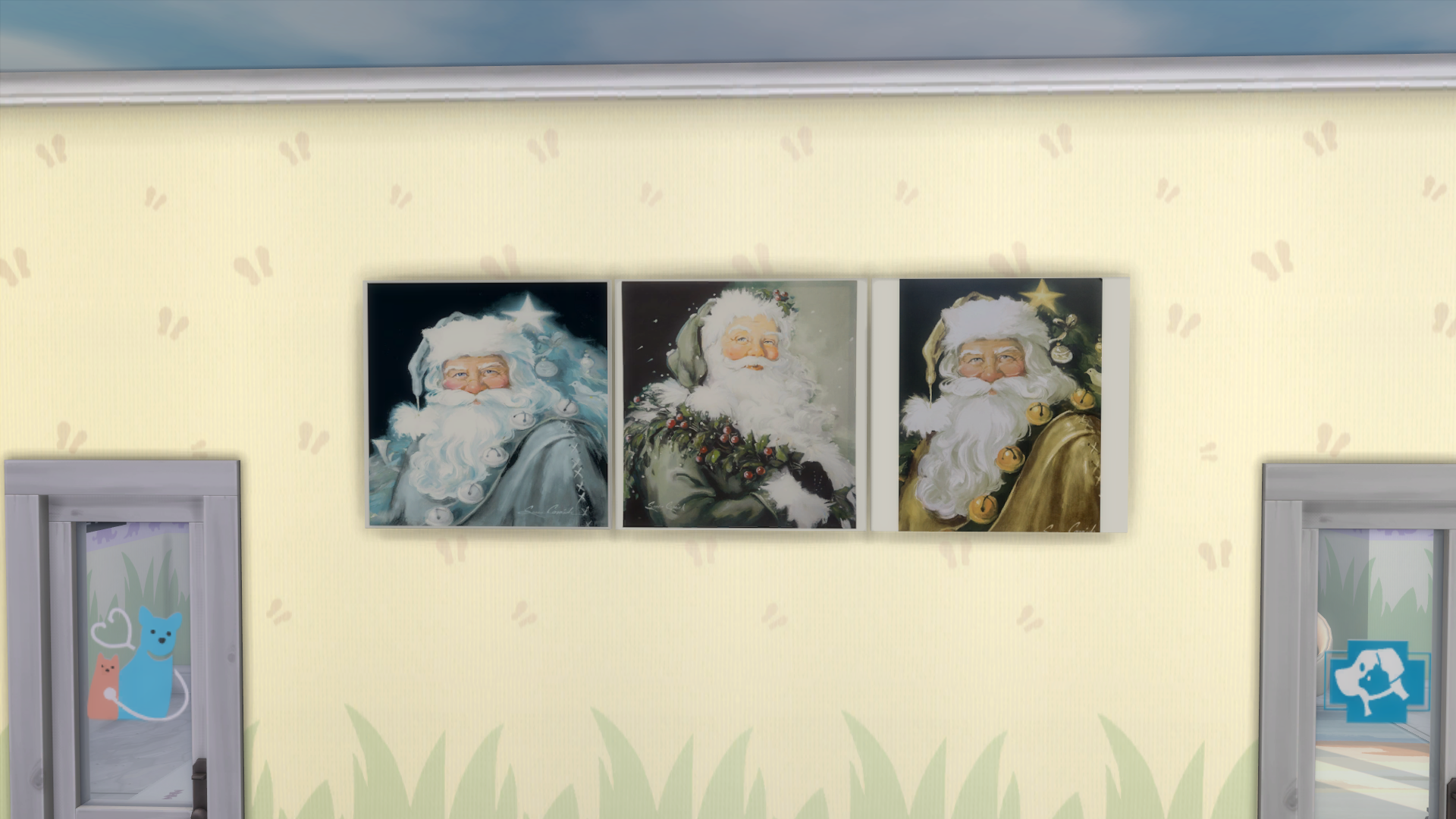 Viral Santa Christmas Painting - Gallery - The Sims 4 Build / Buy ...