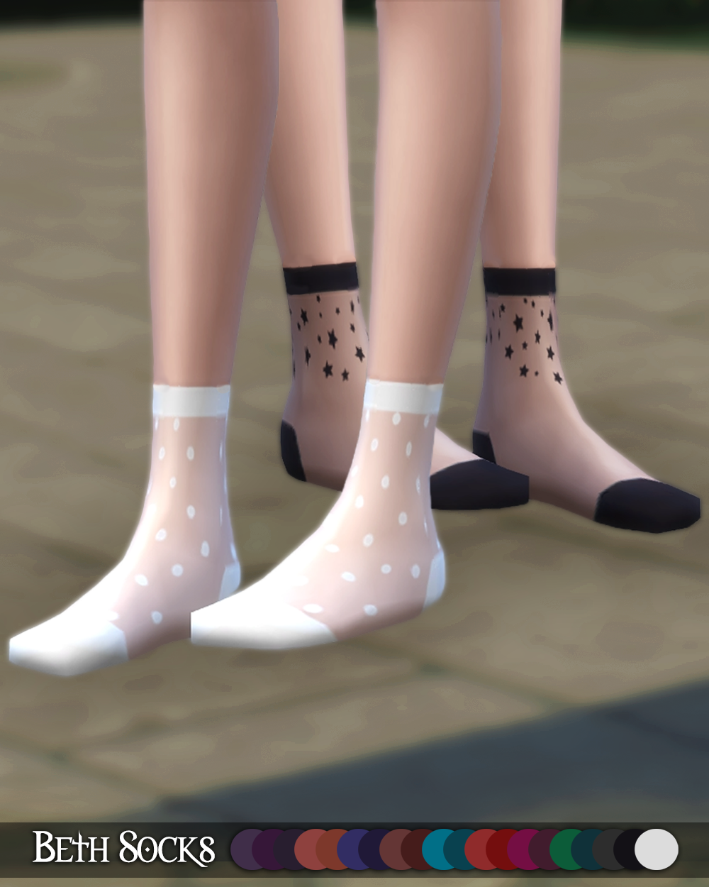 Beth Socks (Academia Collection) - The Sims 4 Create a Sim - CurseForge