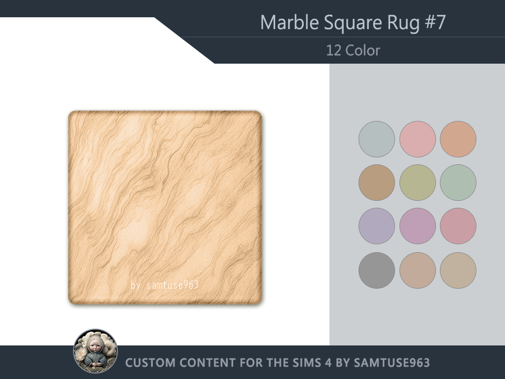 Marble Square Dance Rug #7 Samtuse963 - The Sims 4 Build / Buy - CurseForge