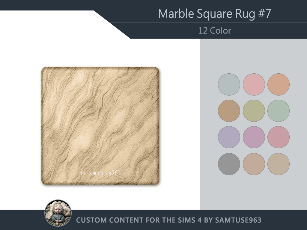 Marble Square Dance Rug #7 Samtuse963 - The Sims 4 Build / Buy - CurseForge
