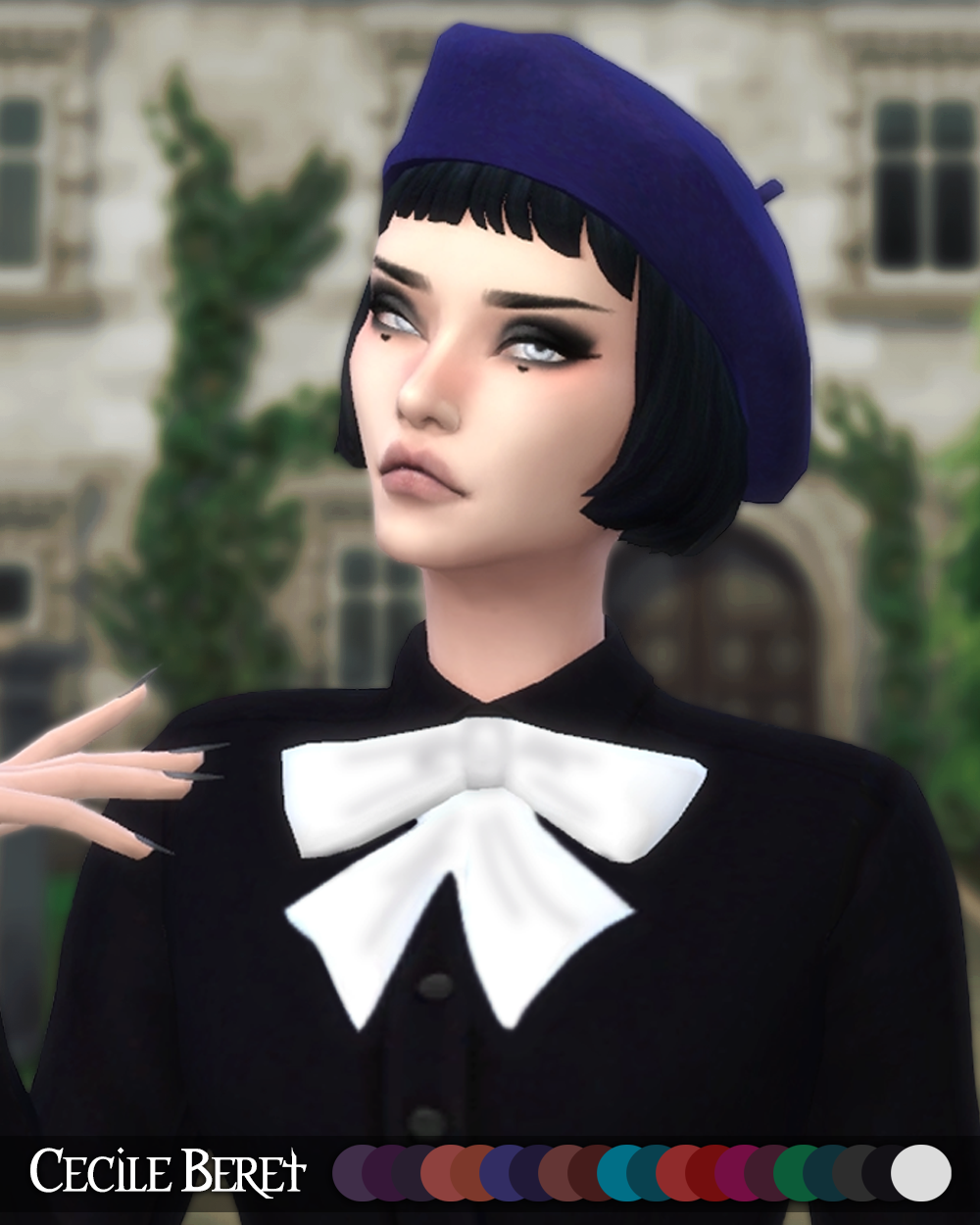 Cecile Beret (Academia Collection) - The Sims 4 Create a Sim - CurseForge