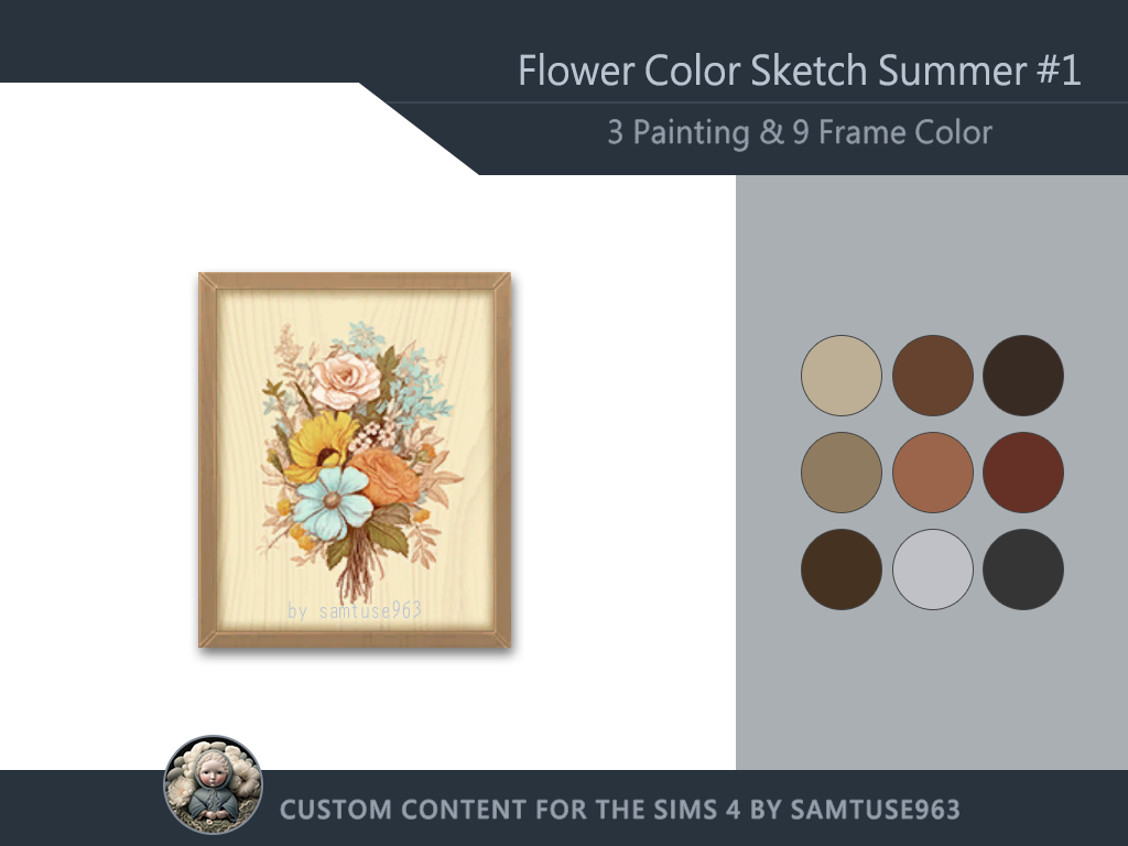 Flower Color Sketch Summer #1 Samtuse963 - The Sims 4 Build / Buy - CurseForge