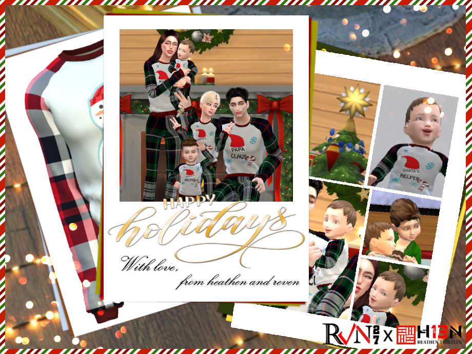 Infant's Matching Family Holiday Sweater Santa's Helper - The Sims 4 ...