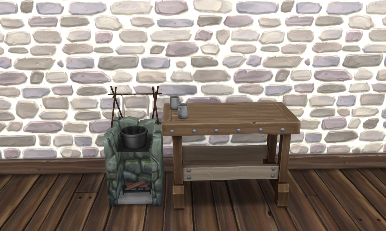 Medieval - Historical - Candle Making Table 01 - The Sims 4 Build / Buy ...