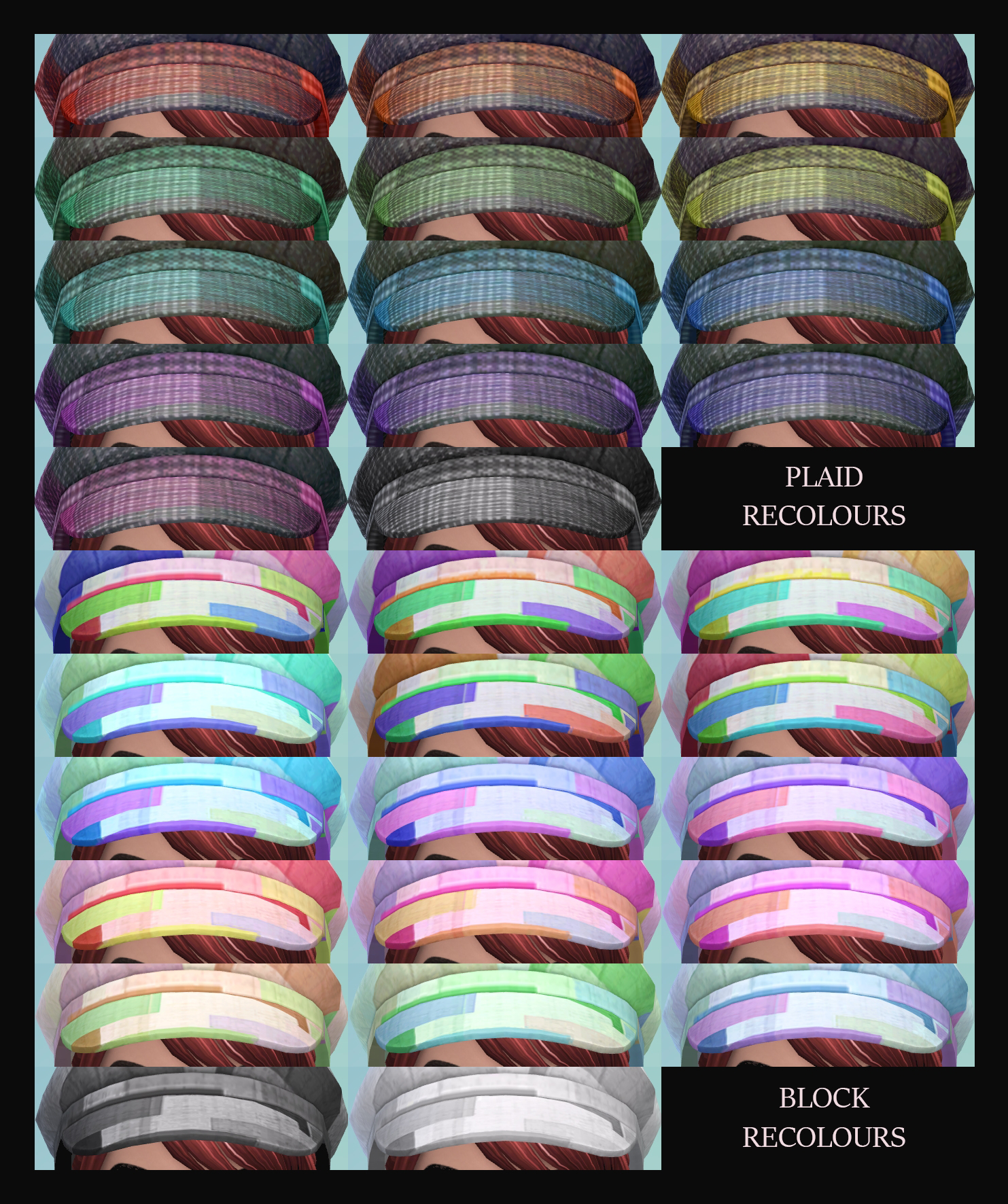 Puffy Cap Add-On Recolours - Gallery - The Sims 4 Create a Sim - CurseForge