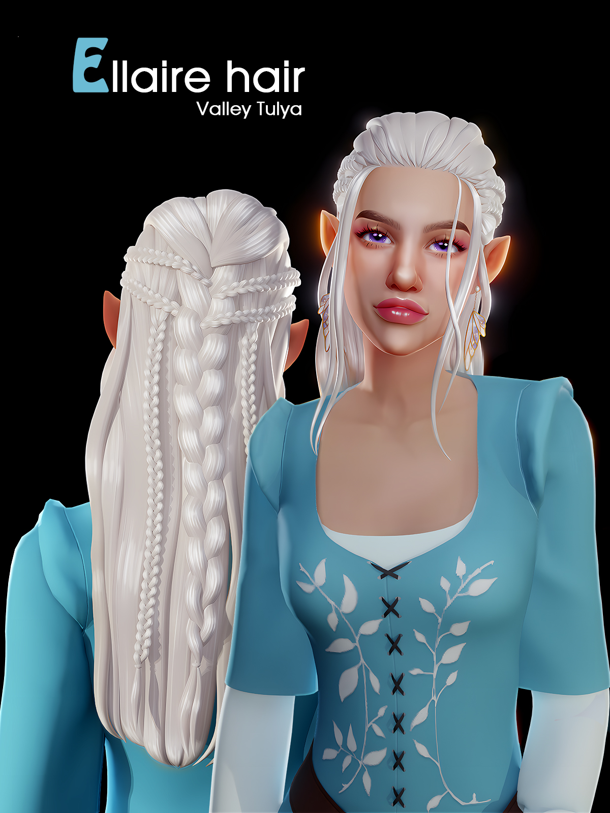 Ellaire Hair - Gallery - The Sims 4 Create a Sim - CurseForge