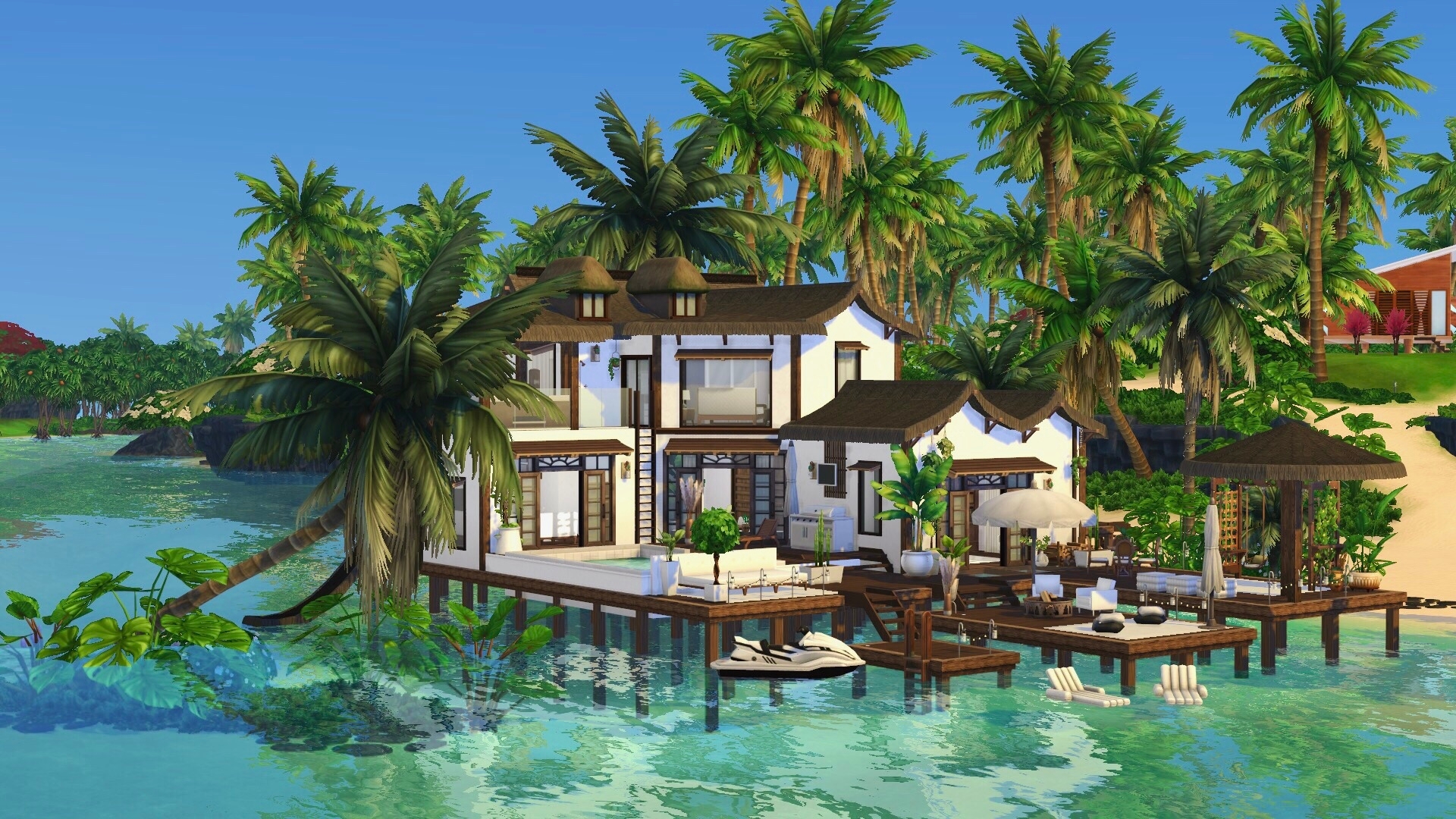 Dream Vacation Water House | No CC - Gallery - The Sims 4 Rooms / Lots ...
